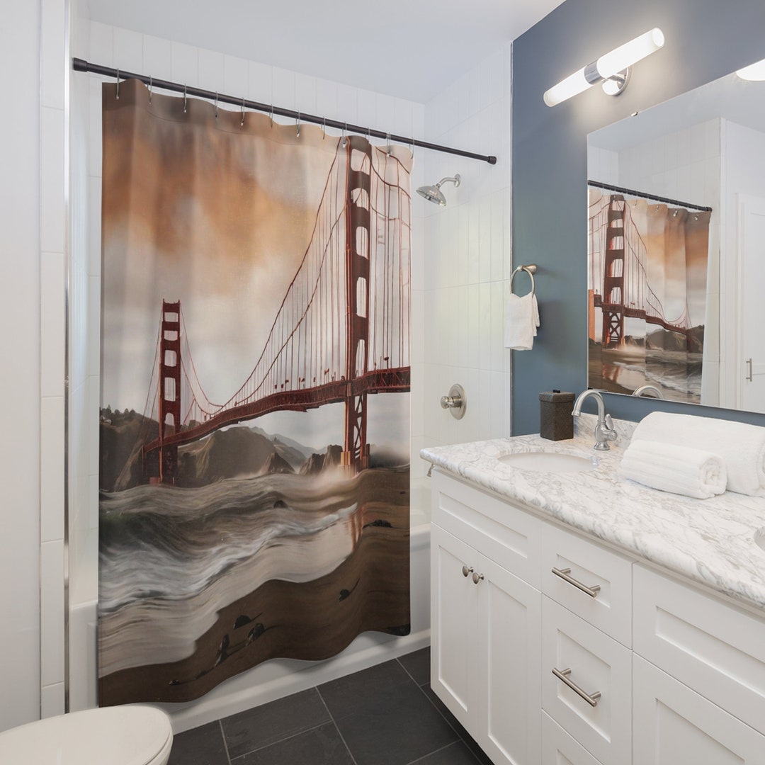 Bridge to Elegance Transform Your Shower With Our Golden Gate Bridge ...