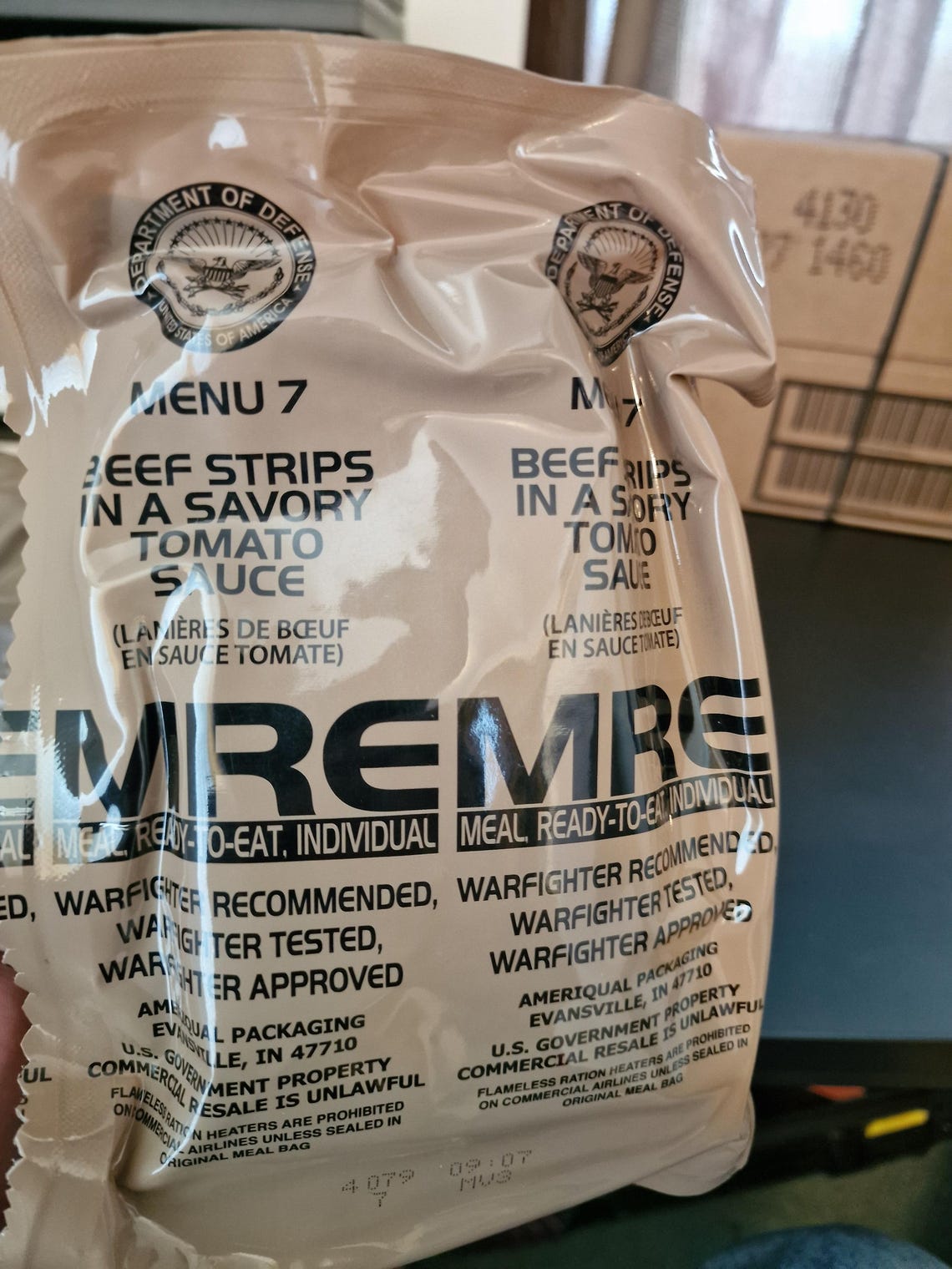 U.S. Military MRE (meal Ready-to-eat) – Authentic Army Surplus Ration ...