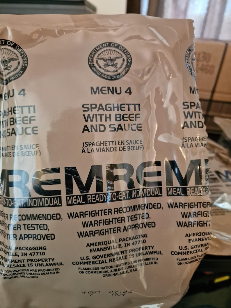 U.S. Military MRE (meal Ready-to-eat) – Authentic Army Surplus Ration ...