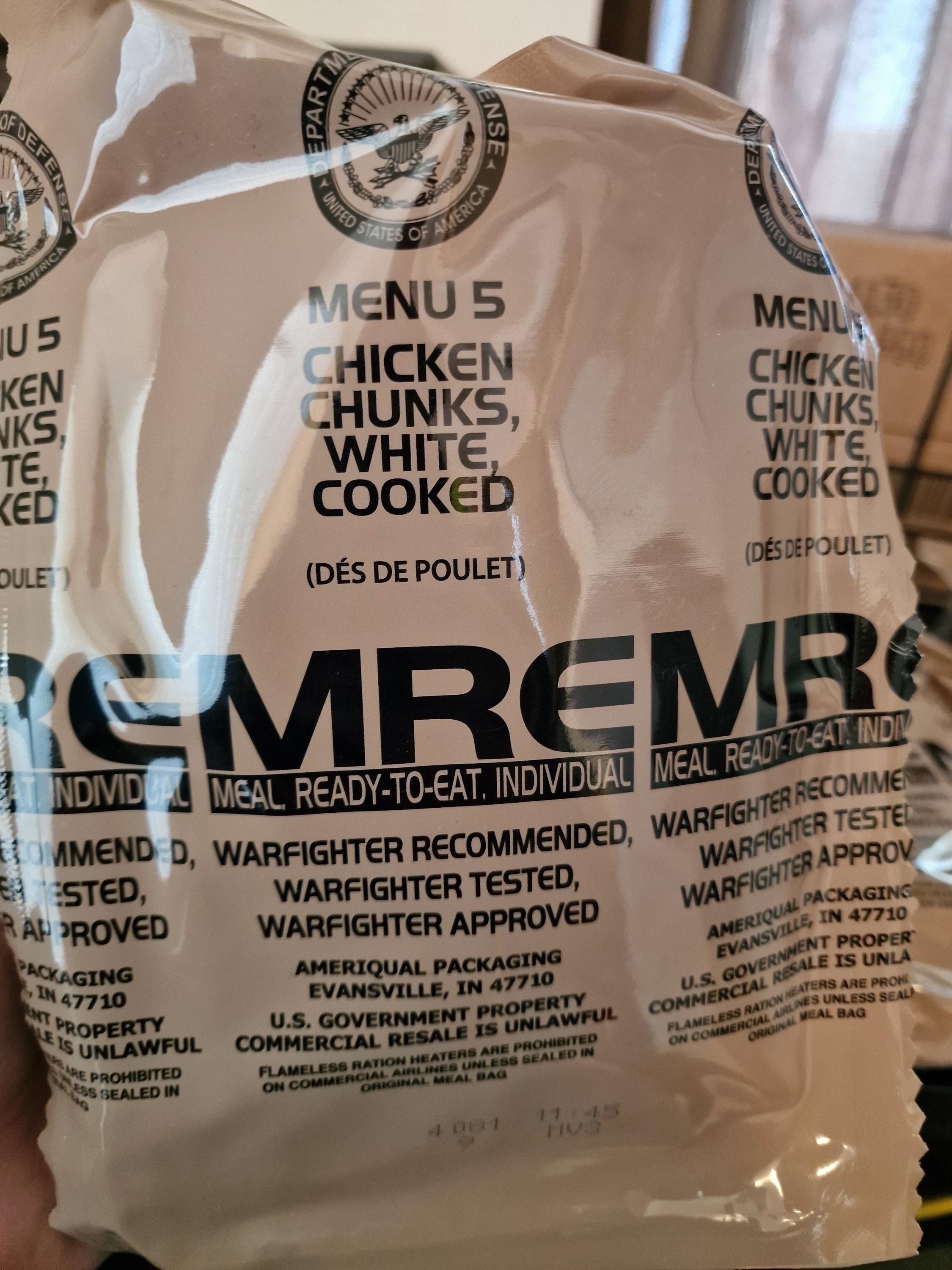 U.S. Military MRE (meal Ready-to-eat) – Authentic Army Surplus Ration ...