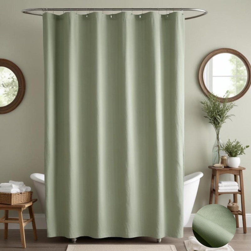 Fabric Shower Curtain - Etsy
