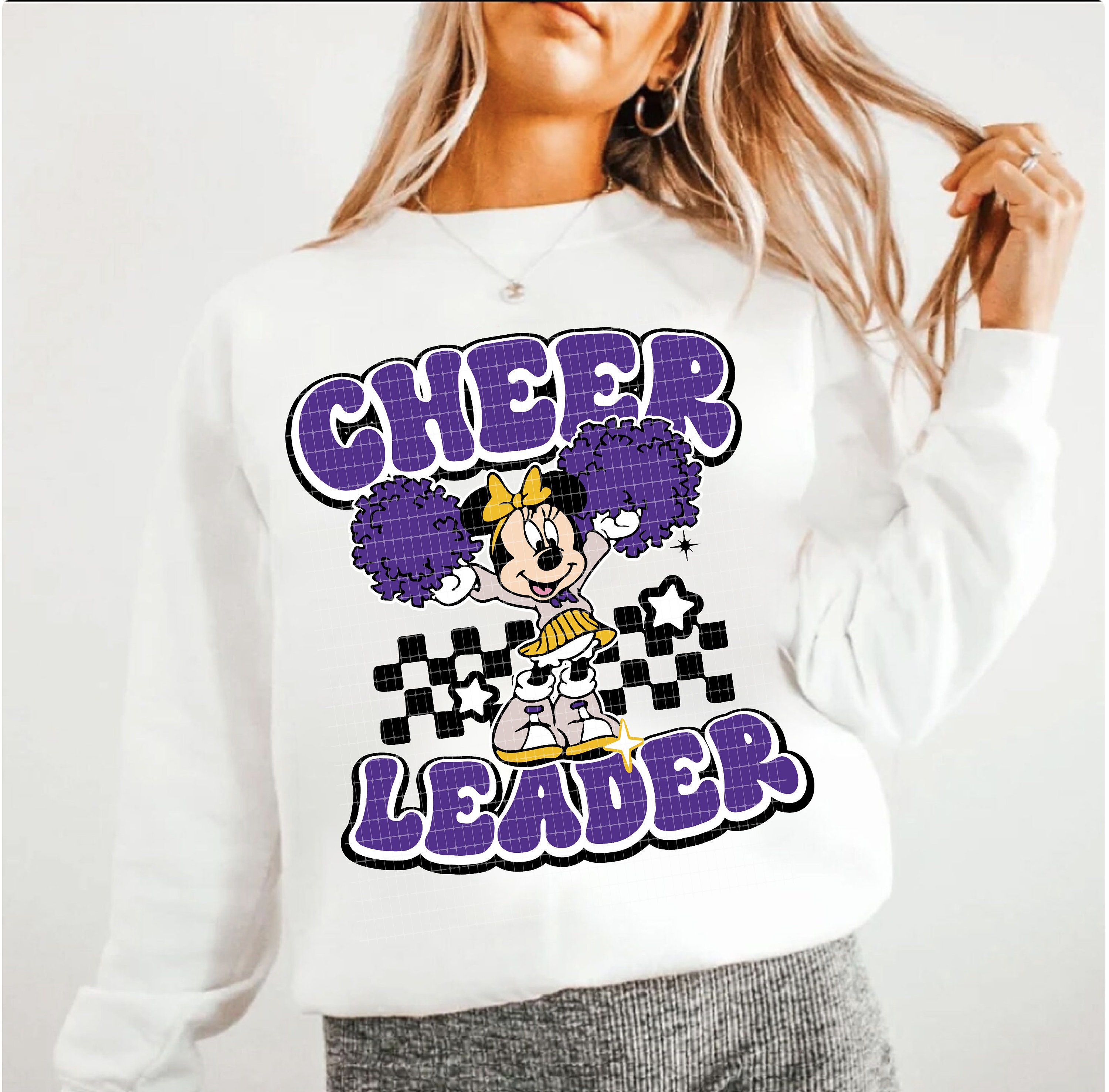 Purple Cheerleader PNG, Cheer PNG, Cheer Leader Png, Cheer Mom Png ...