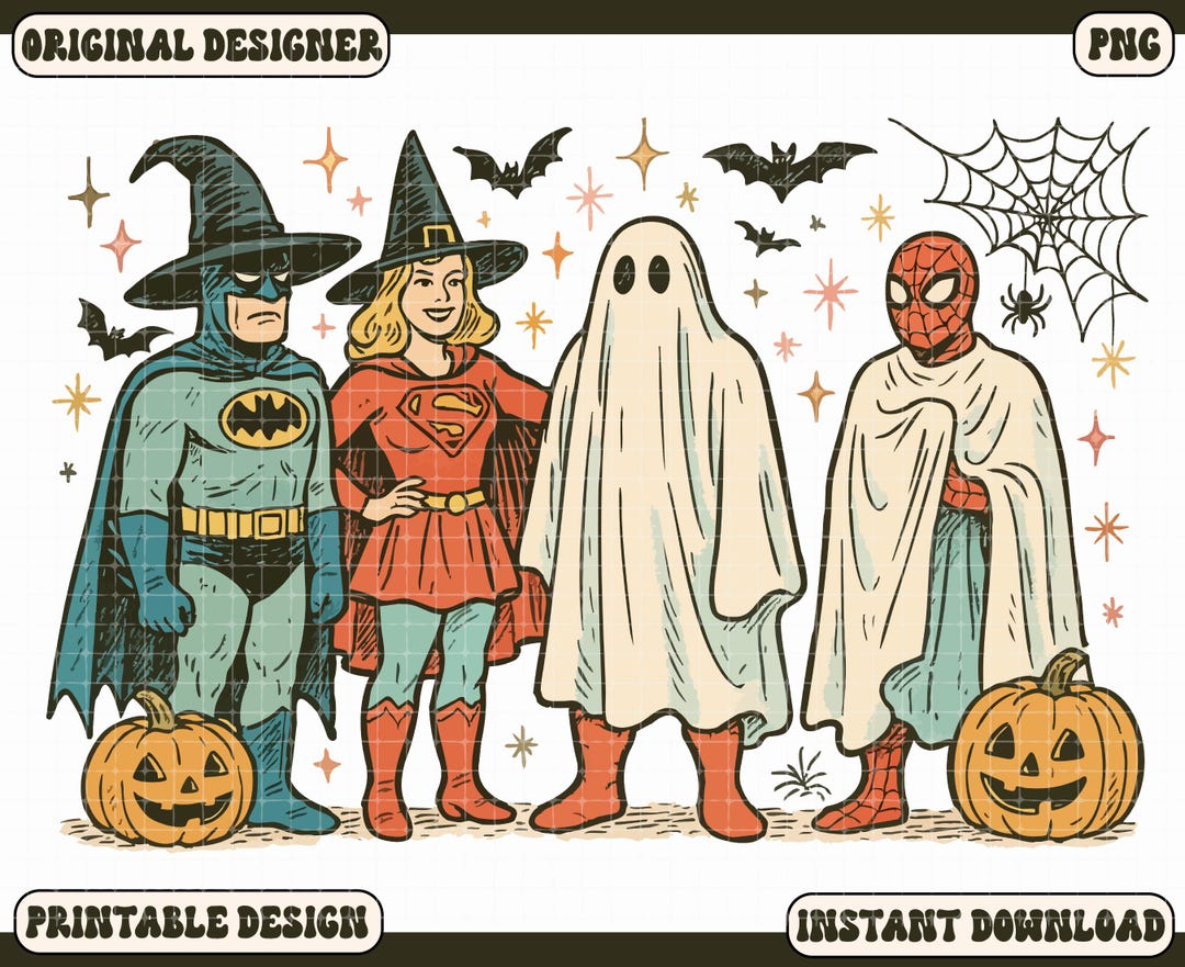 Halloween Superheros Png, Halloween Boy Png, Trick or Treat Png, Spooky ...