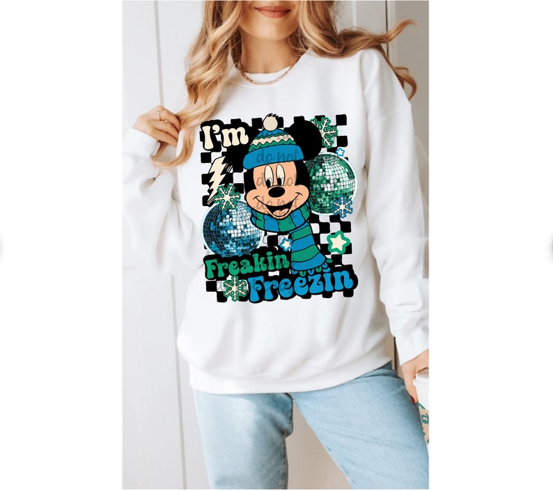 I'm Freakin Freezin Png, Mouse Png, Trendy Winter Png, Sublimation ...