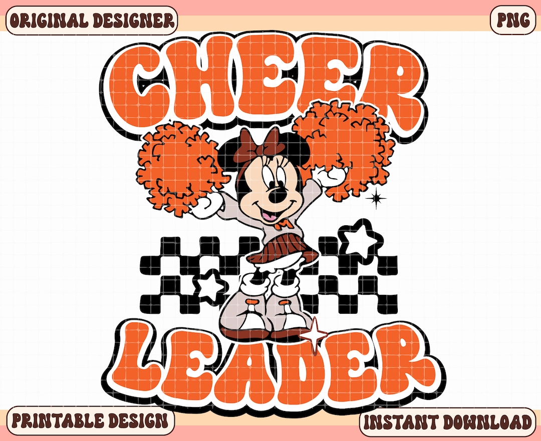 Orange Cheerleader PNG, Cheer PNG, Cheer Leader Png, Cheer Mom Png ...