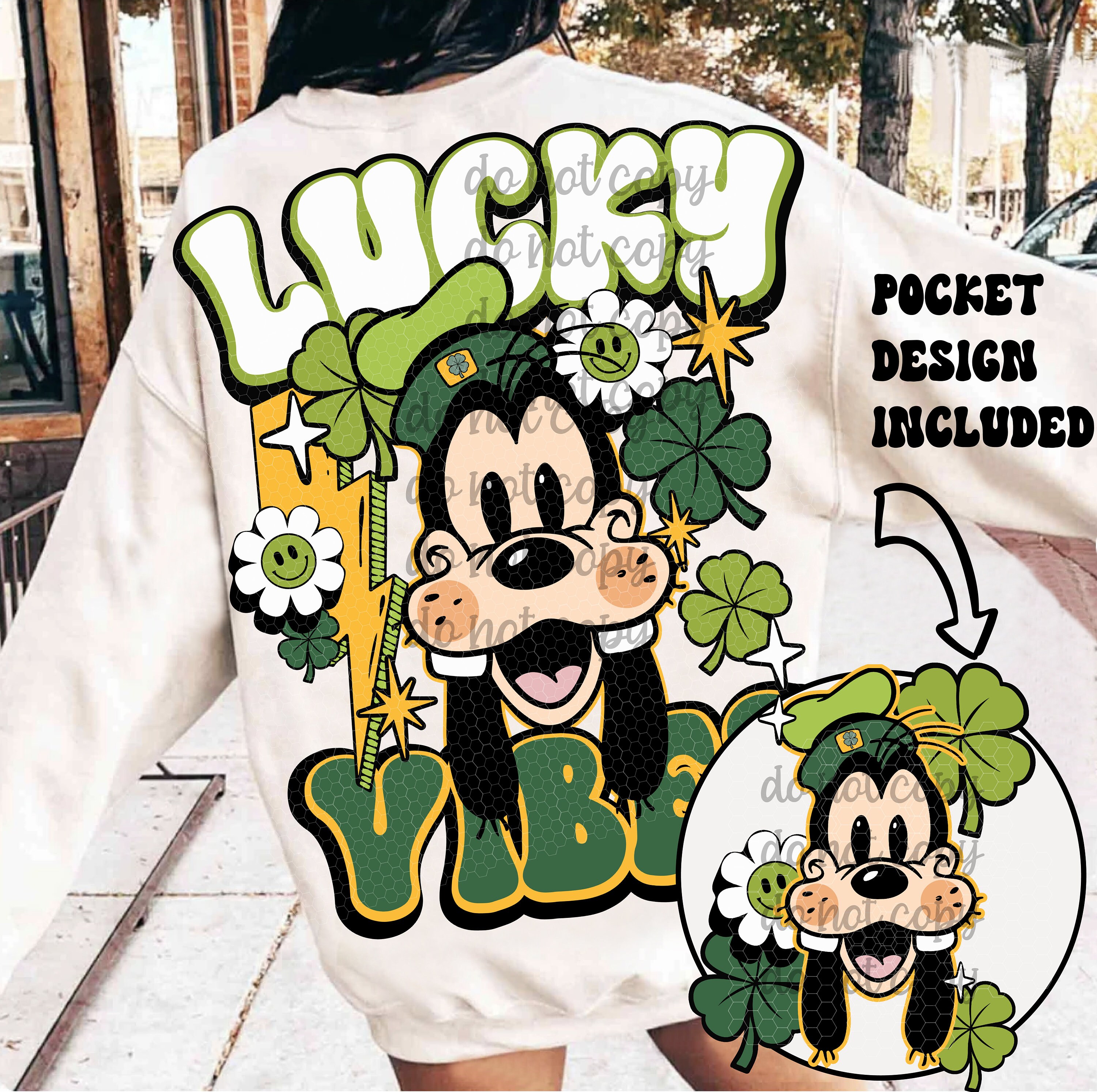 Trendy Lucky Vibes Png, Mouse Friends Png, Pocket Design, St. Patrick's ...
