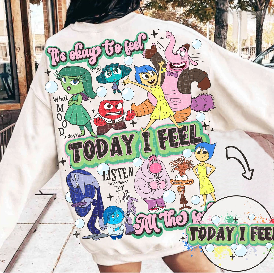 Emotions Png, Today I Feel Png, Cartoon Characters, It's Okay to Feel ...