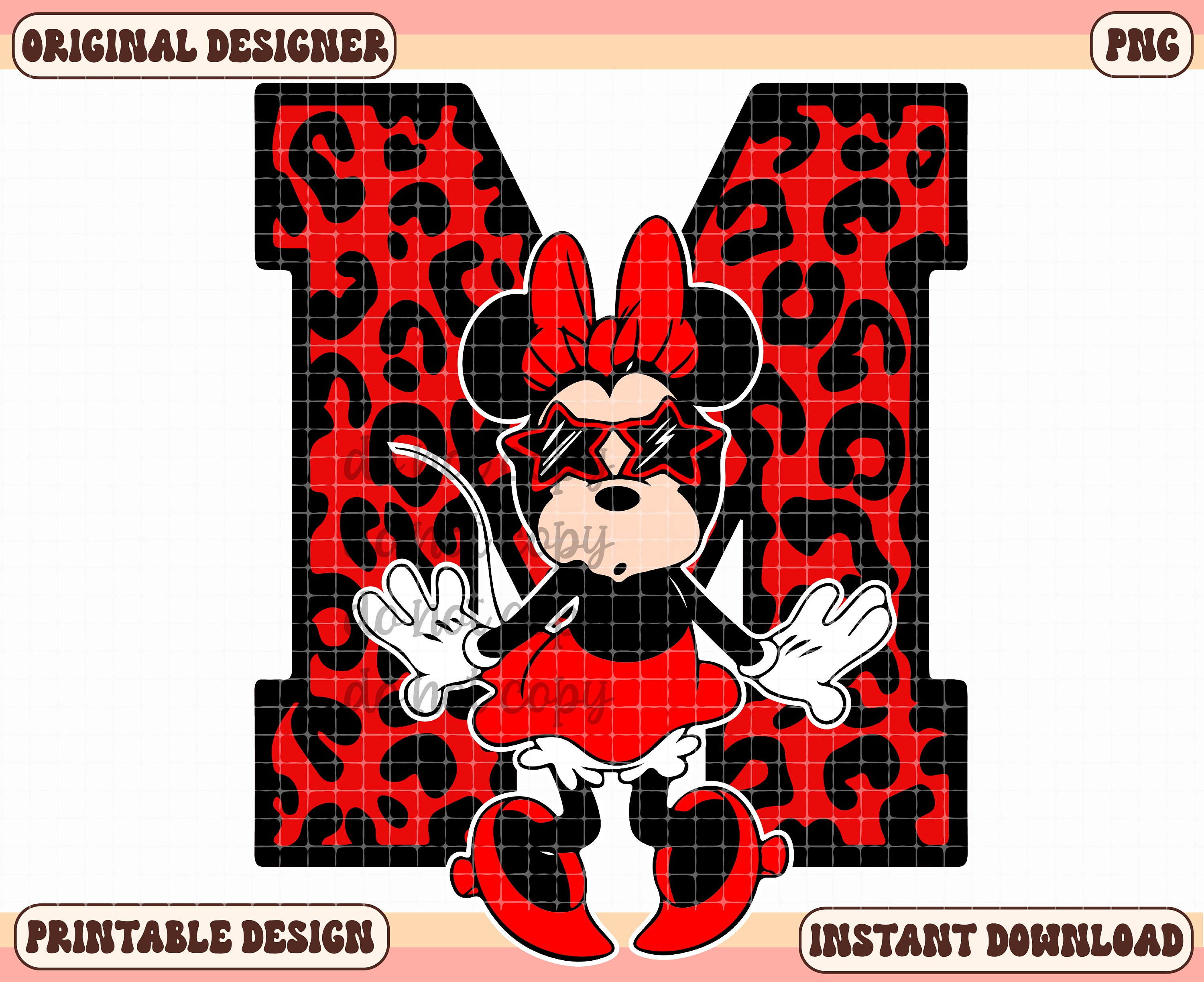 Red Minnie Mouse Png, Sublimation Designs, Leopard Pattern, Mama Png ...