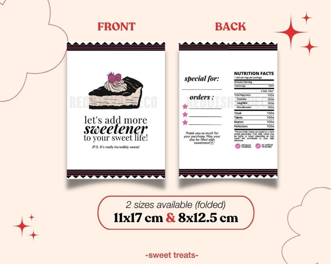 Kpop Photocard Packaging Digital Download, Printable PC Toploader ...