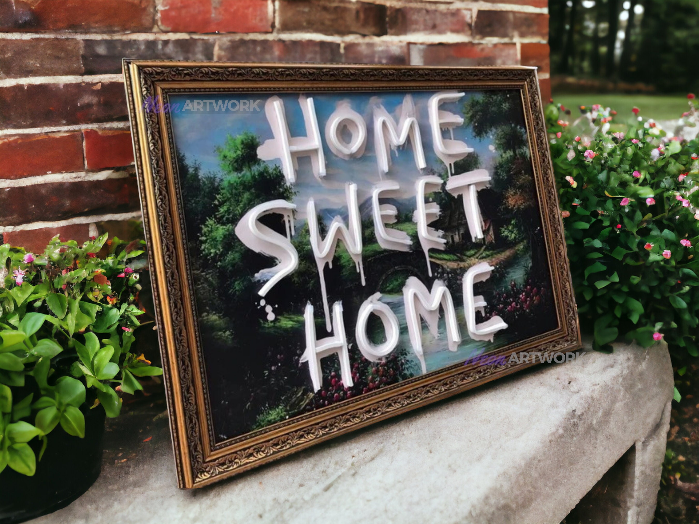 Home Sweet Home Neon Sign Art Neon Art Neon Sign Bedroom Neon ...