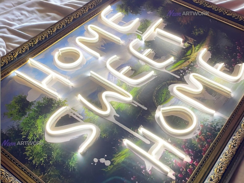 Home Sweet Home Neon Sign Art Neon Art Neon Sign Bedroom Neon ...