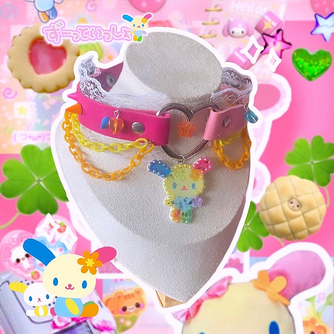 Usahana Choker Sanrio Usahana Decora Cartoon Cutecore Anime 2000s ...