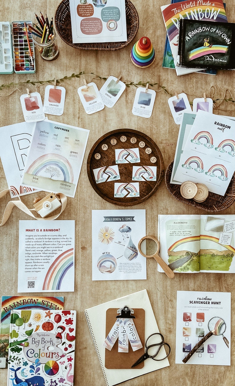 Rainbow Unit Study, Homeschool Unit Studies, Homeschool Printables ...