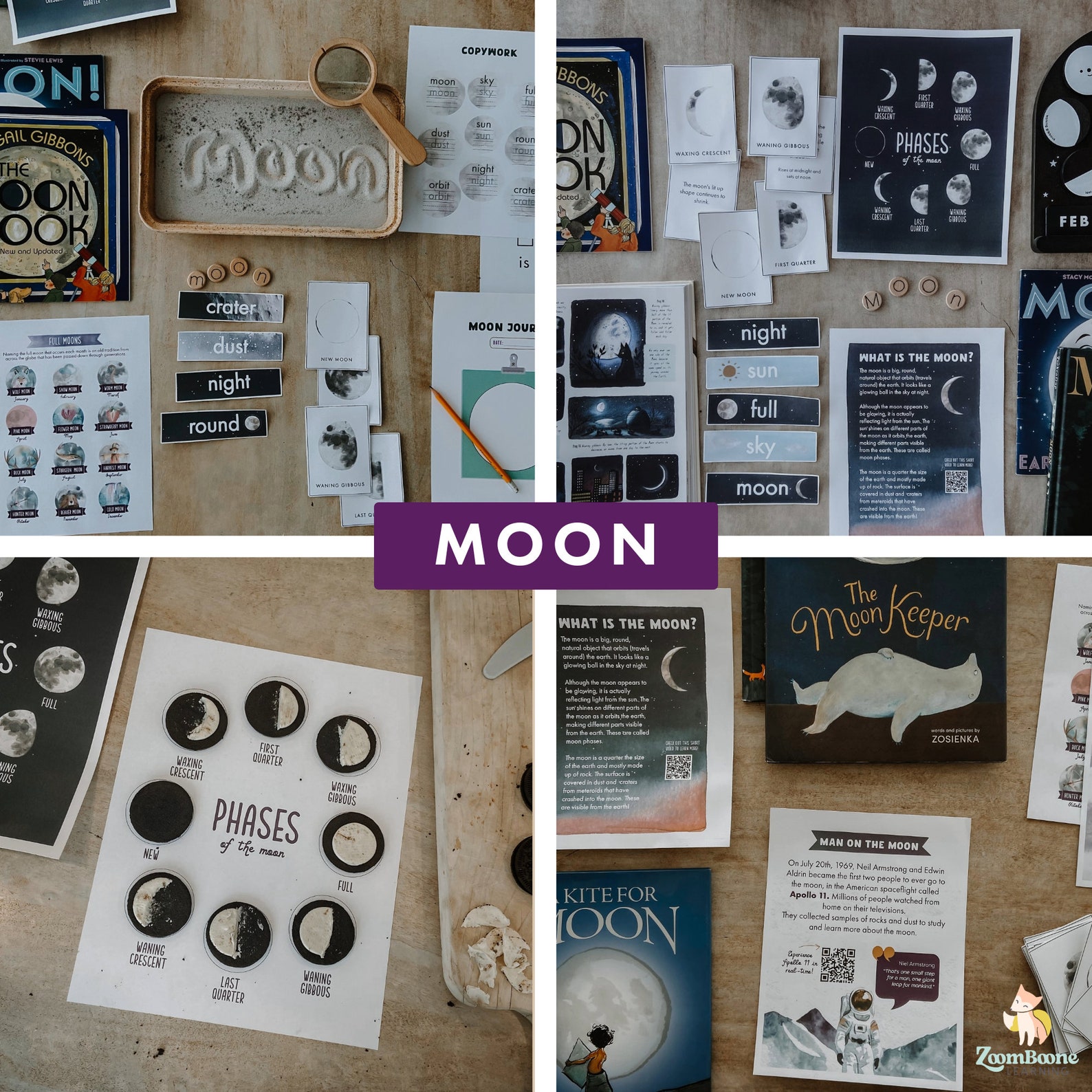 Moon Unit Study,homeschool Unit Study, Curriculum, Homeschool ...