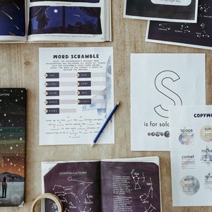 Solar System and Moon Study Bundle, Solar System, Moon Unit Study ...