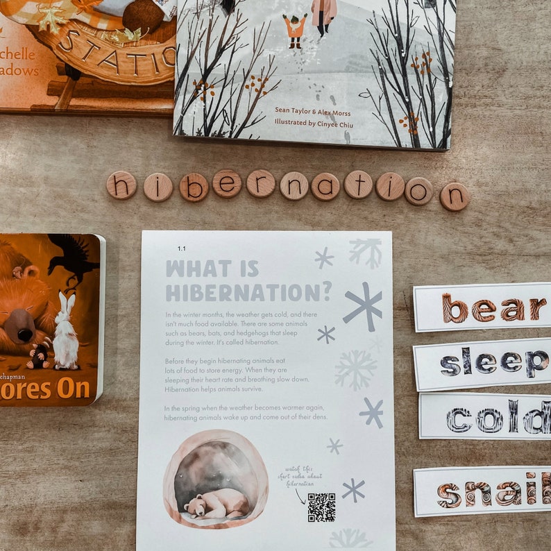 Hibernation Unit Study, Homeschool Printables, Charlotte Mason Inspired ...