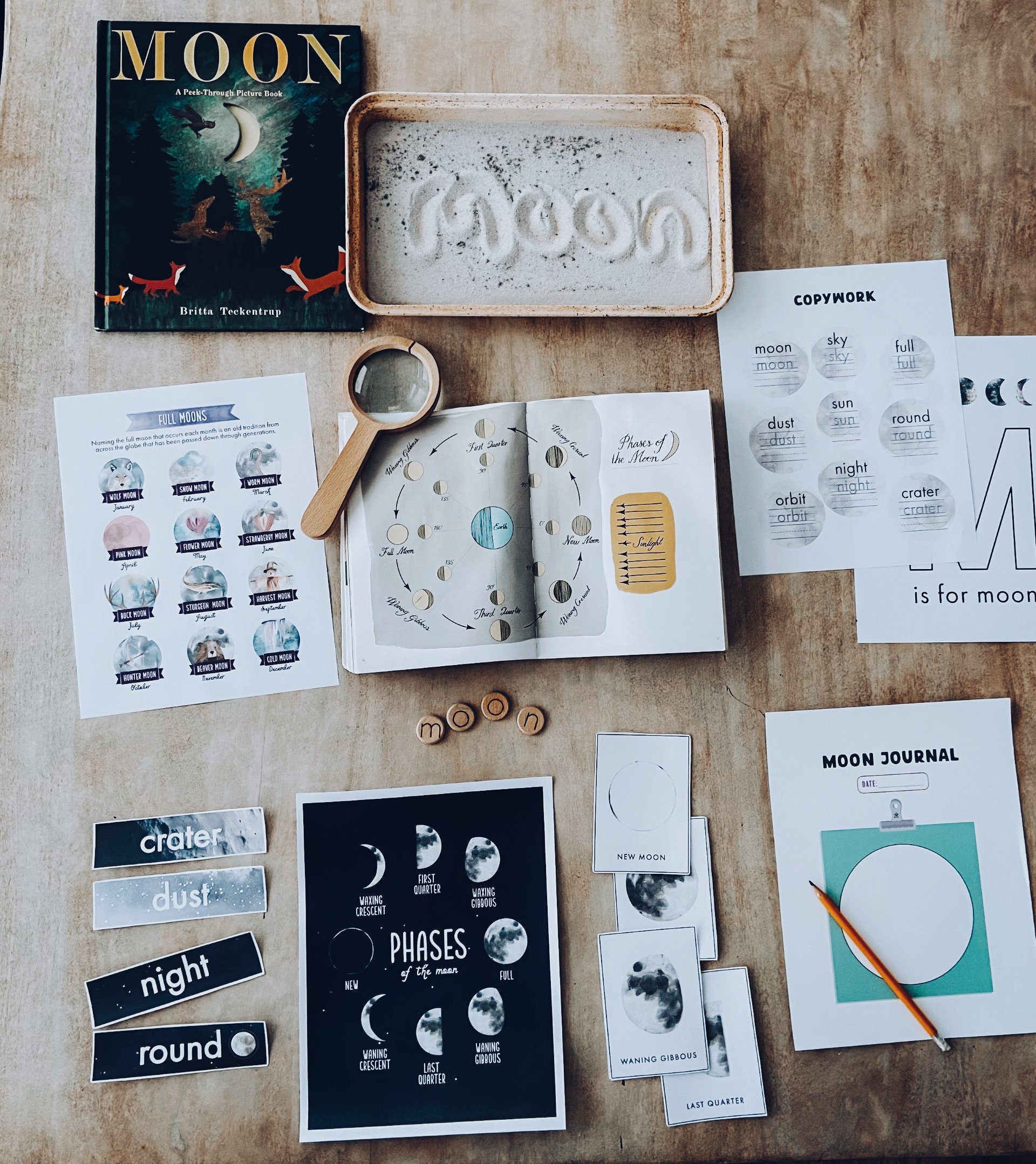 Solar System and Moon Study Bundle, Solar System, Moon Unit Study ...