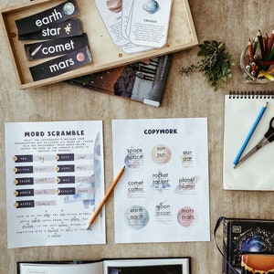 Solar System and Moon Study Bundle, Solar System, Moon Unit Study ...