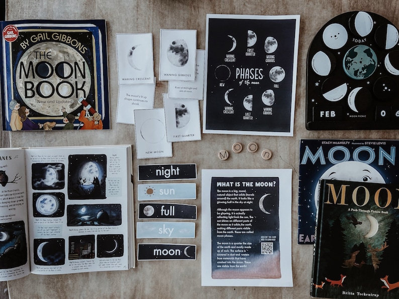 Solar System and Moon Study Bundle, Solar System, Moon Unit Study ...