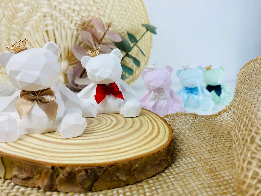 Cute Teddy Bears Made of Ceramic Gifts in Different Colors Square Teddy ...