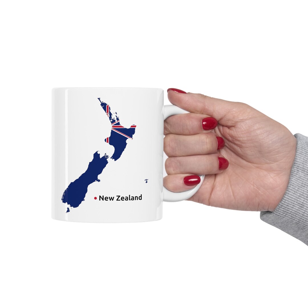 New Zealand Map Mug:the Perfect Gift for Traveler.new Zealand Map Mug ...