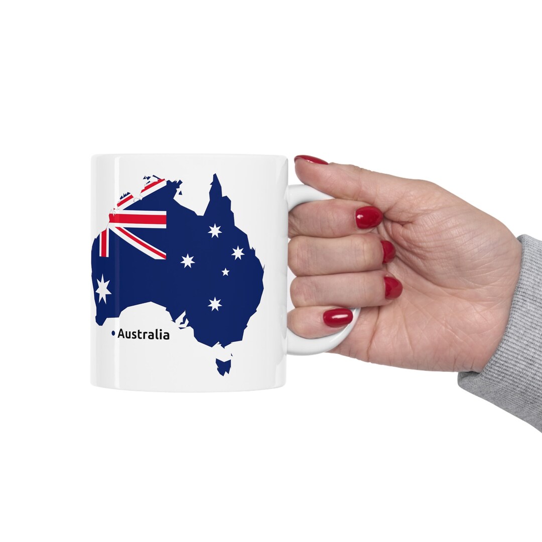 Australia Map Mug:the Perfect Gift for Traveler.australia Mug,australia ...