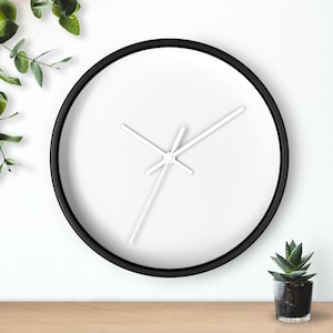 Minimalist Wall Clock no Numbers, Minimalist Wall Decor, House Warming ...