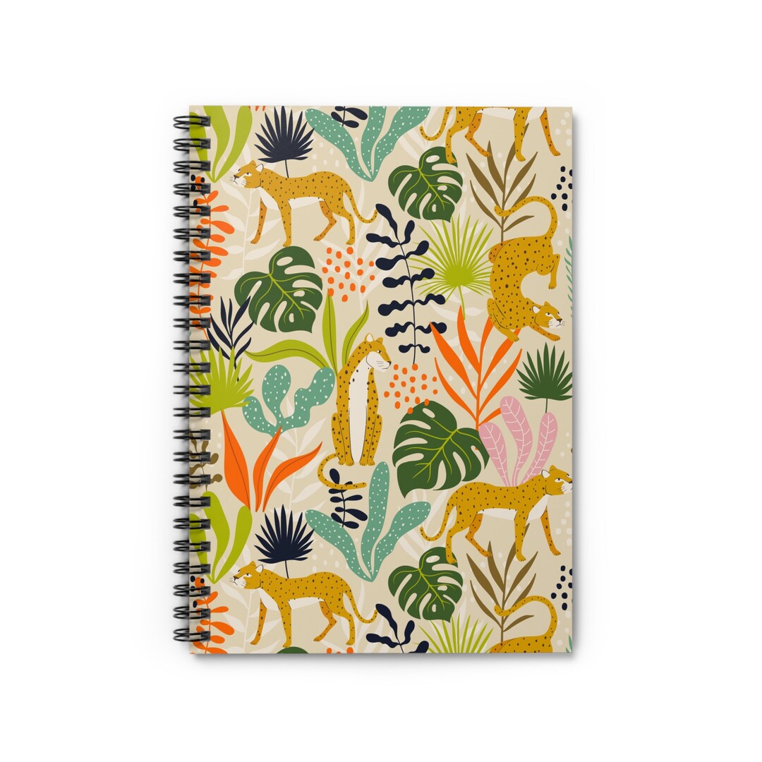 Safari Spiral Notebook, African Animal Journal, Cheetah Lover Gift, Eco ...