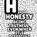 Honesty Coloring Page, H is for Honesty, Telling the Truth When It's ...