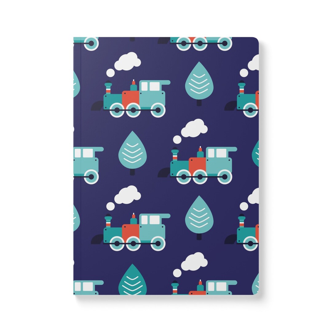 Steam Train Notebook, Blue Train Journal, Matching Backpack and Water ...