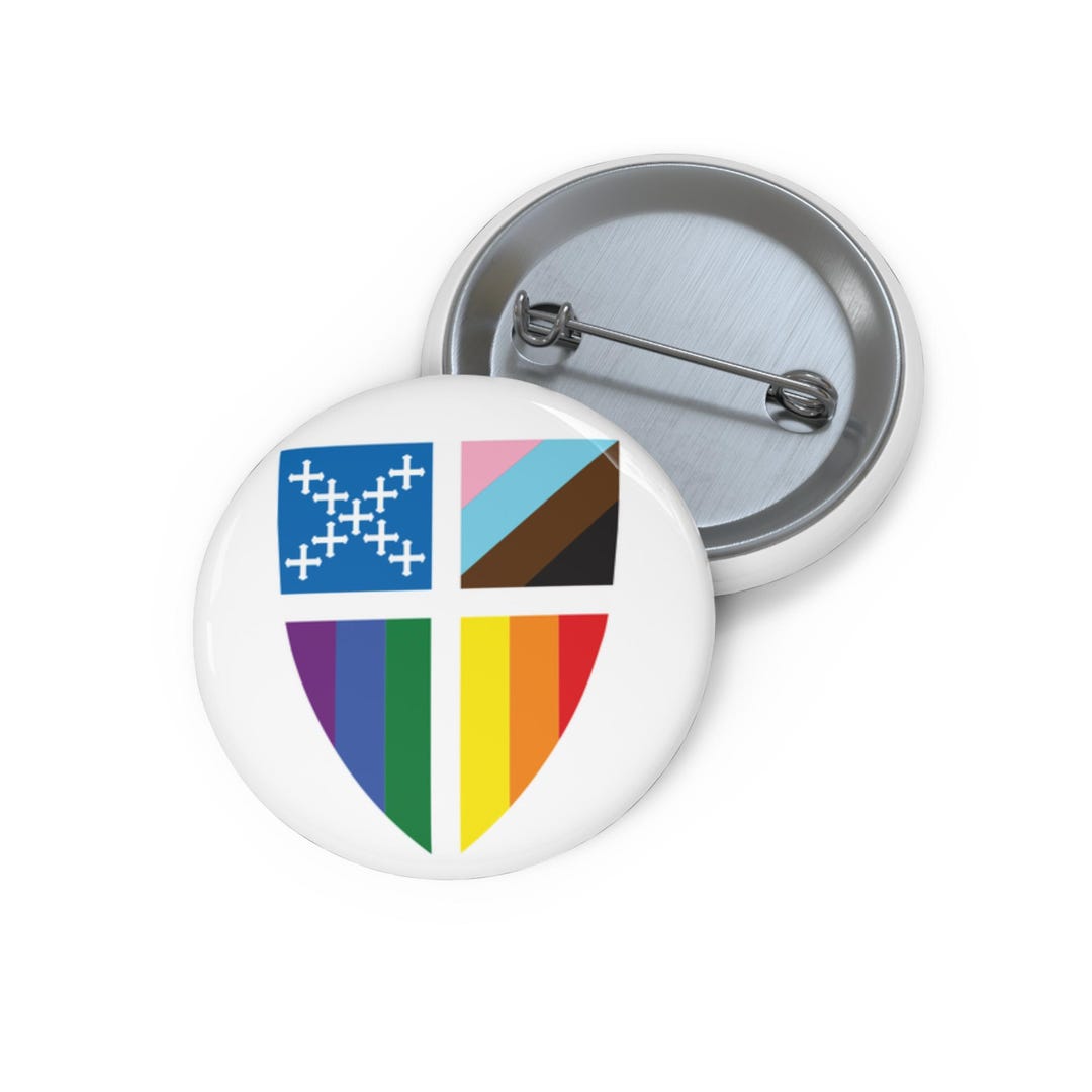 Episcopal Church Shield Pin: Rainbow Pride, God Loves You - Etsy