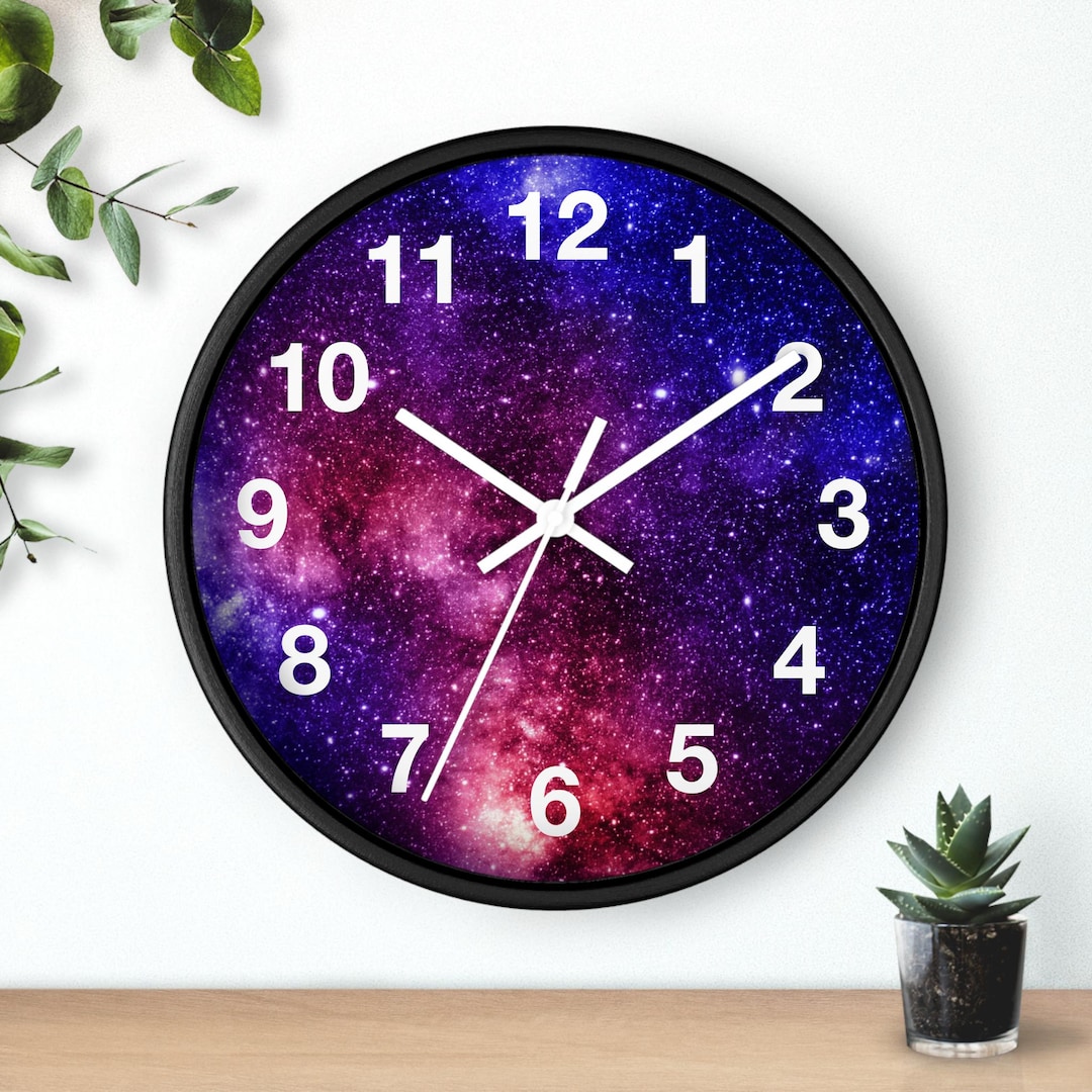 Galaxy Clock, Galaxy Far Far Away Clock Gift, Astronomy Gift, Science ...