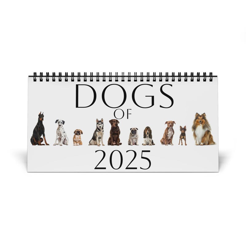 2025 Dog Desk Calendar - Etsy