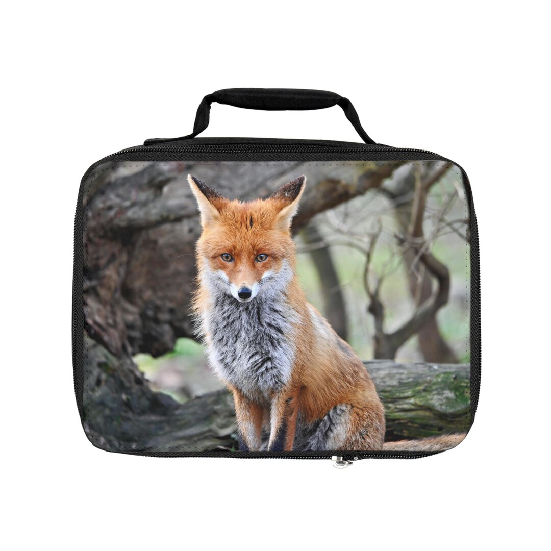 Fox Lunch Bag, Fox Lunch Box, Fox Photo Lunch Box, Wildlife Lunch Bag ...