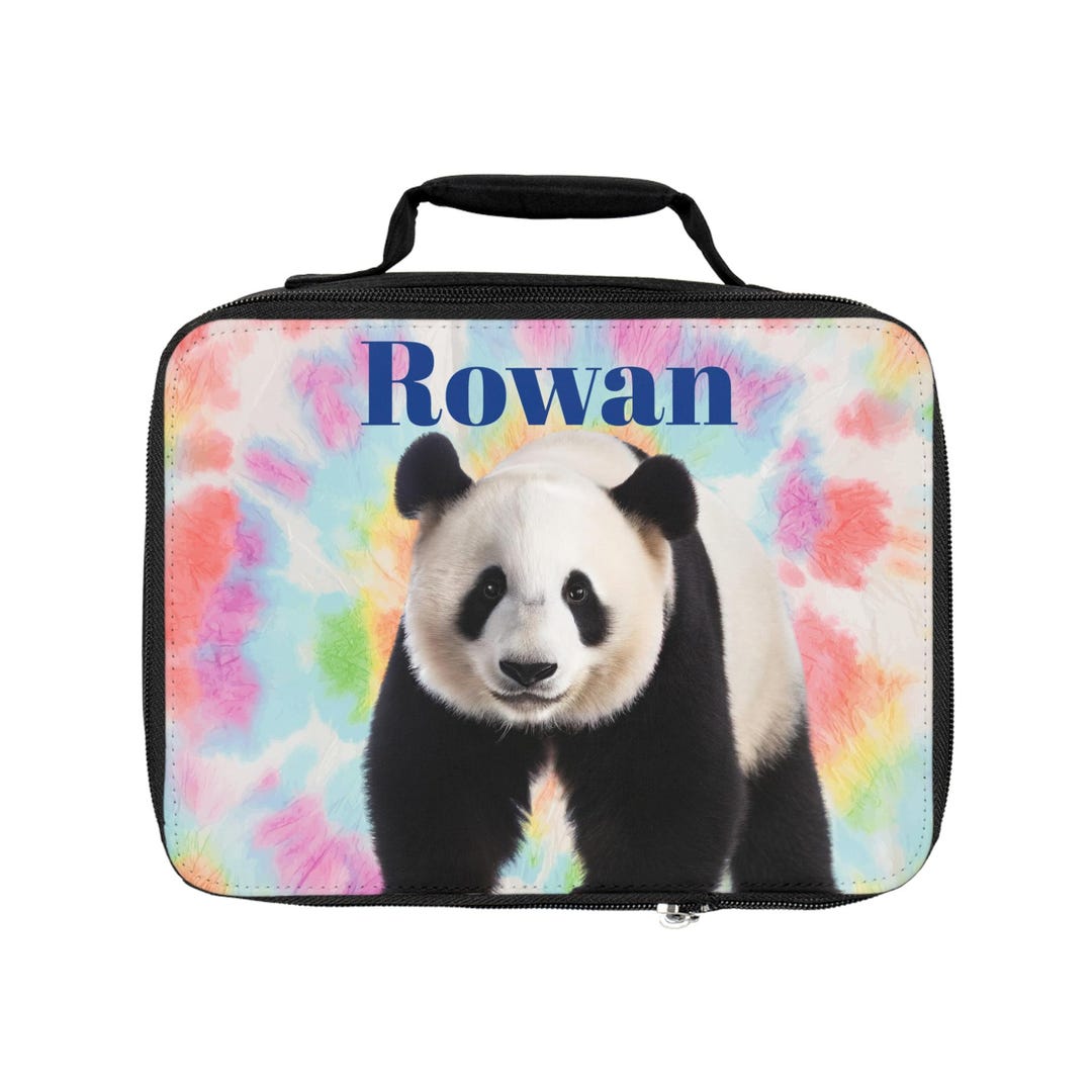 Panda Tye-dye Lunch Bag, Panda Lunch Box, Rainbow Panda, Rainbow Swirl Panda Lunch Box, Back to ...