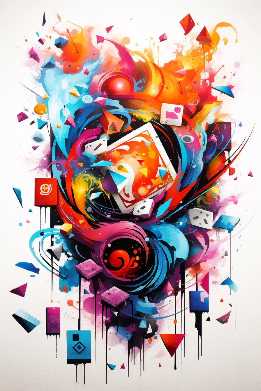 Pixel Stream Abstract Gamer Art Print - Etsy