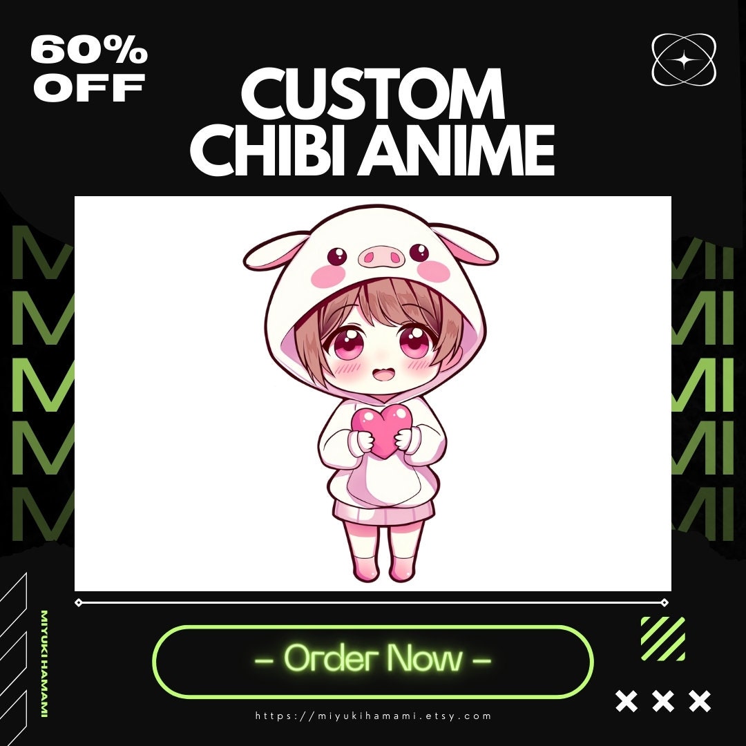 Custom Cute Chibi Anime Character Commission Cute Anime Cute Chibi ...
