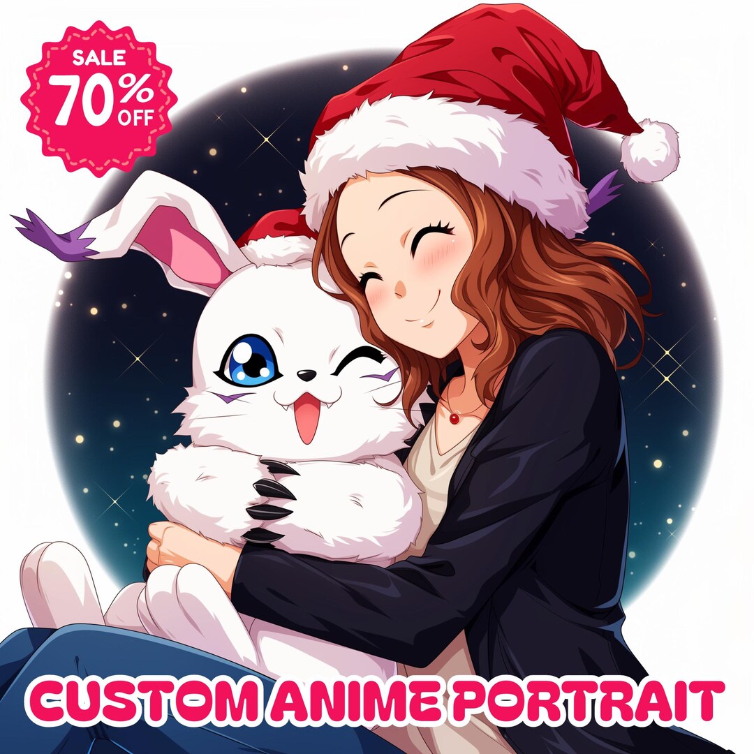 Custom Anime Portraits, Anime Couple Portrait, Anime Commission,gift ...