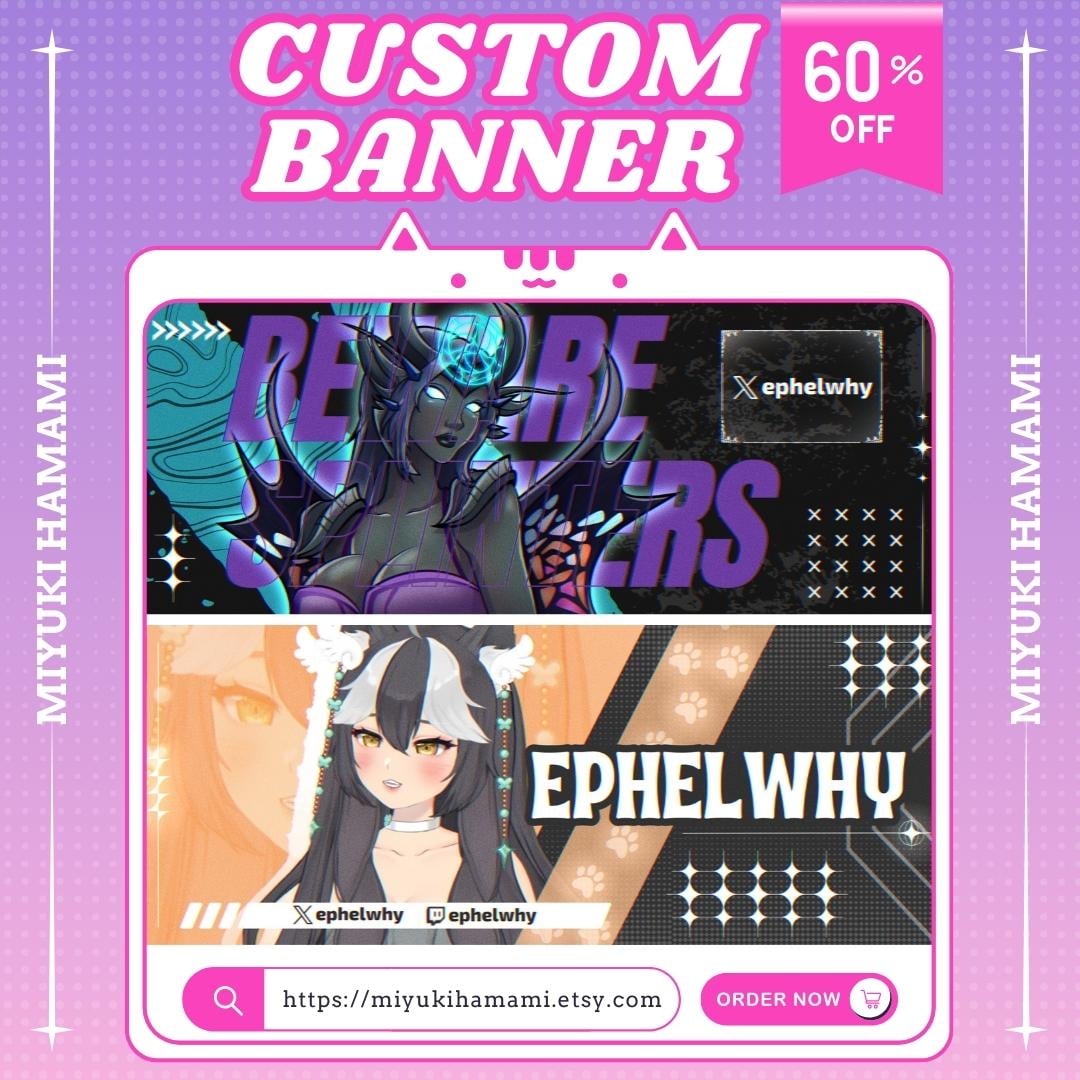 Custom Twitch Banner Twitch Banner Banner Design High Resolution ...