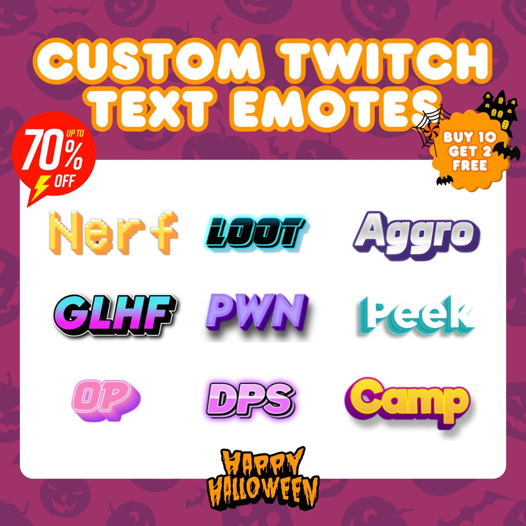 TEXT EMOTES for Streaming on Twitch, Kick Streaming & Discord Twitch ...