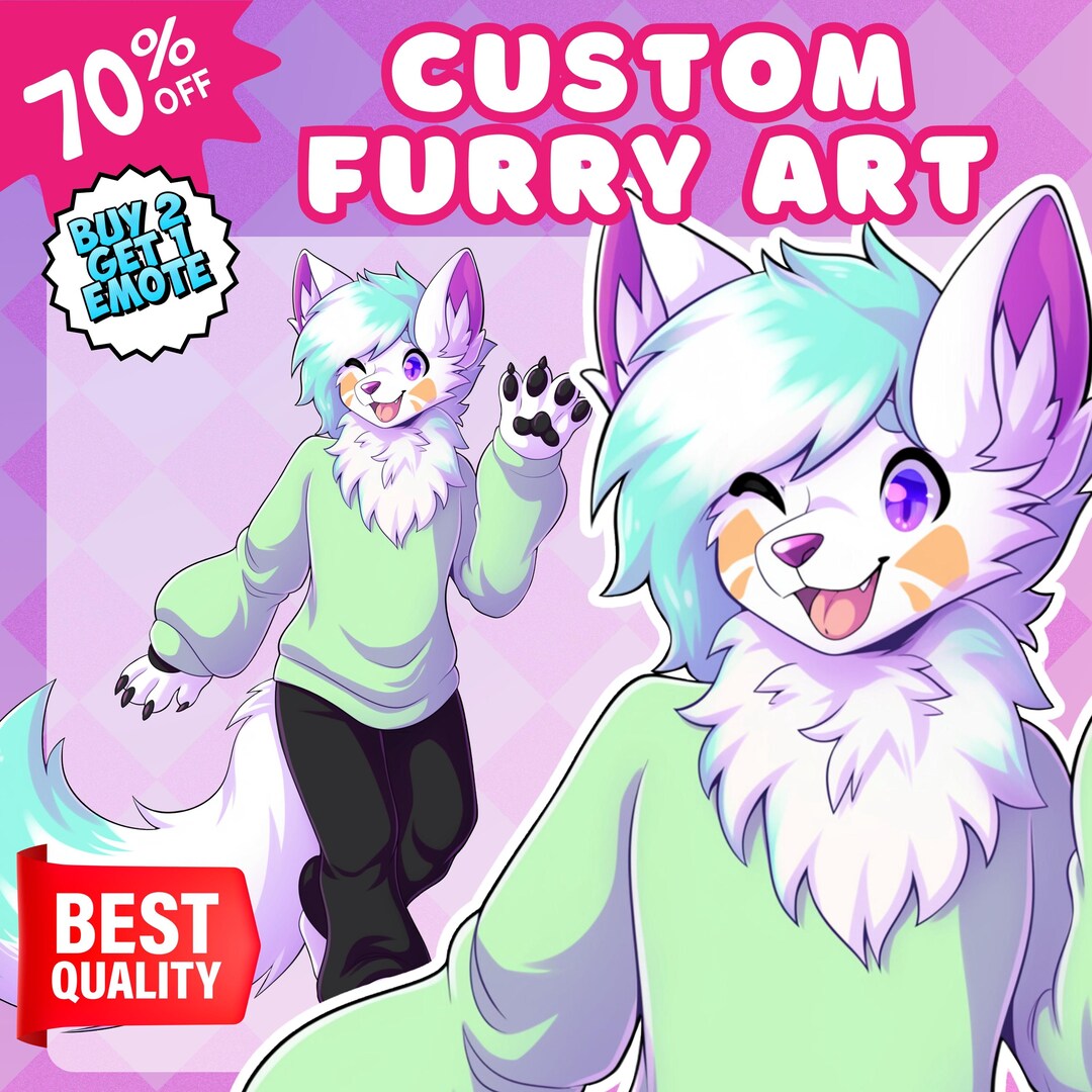 Custom Furry Art, Anime Character, Furry Commission, Fursona, Anthro ...