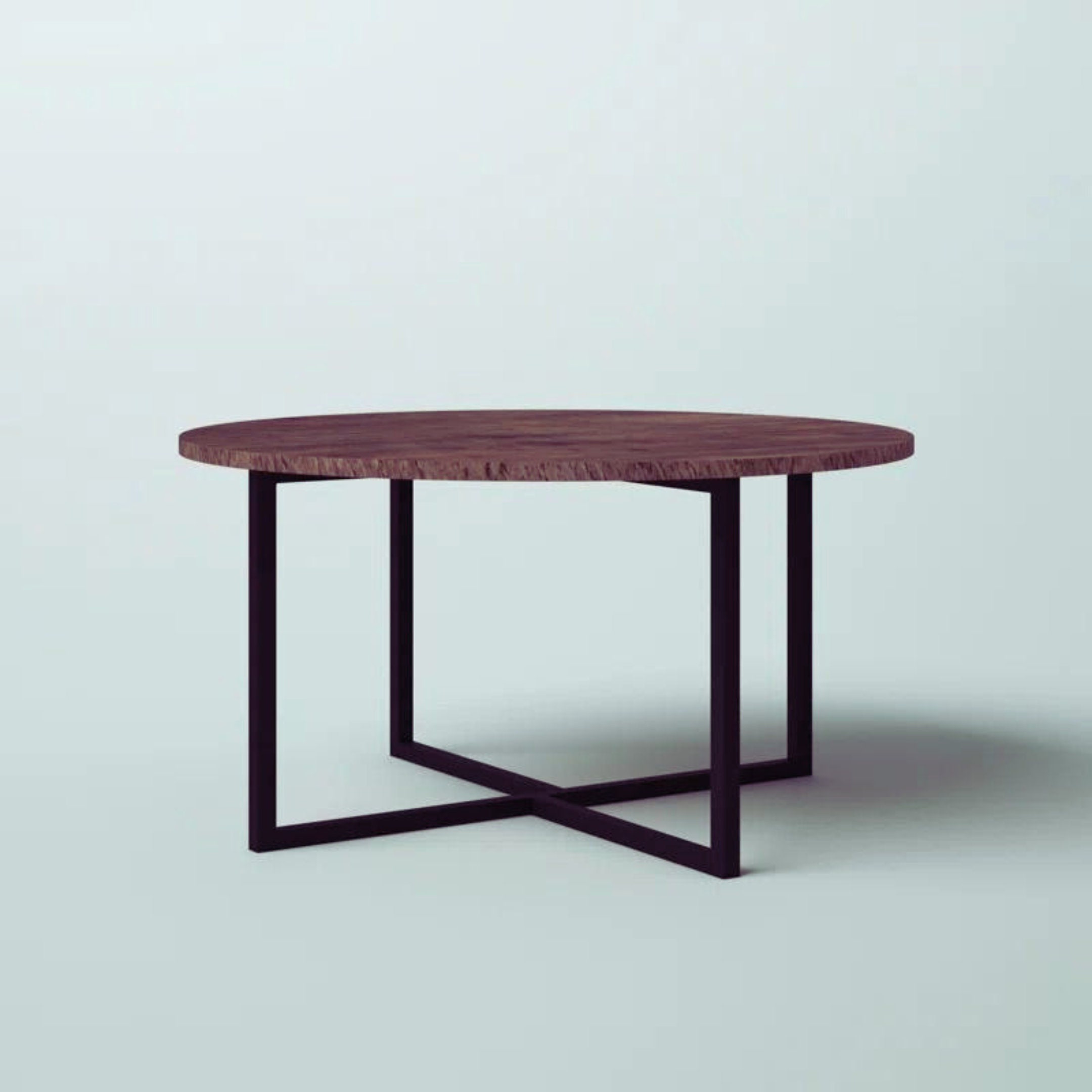 Round Wood Coffee Table Full Wood Round Coffee Table Elegant - Etsy