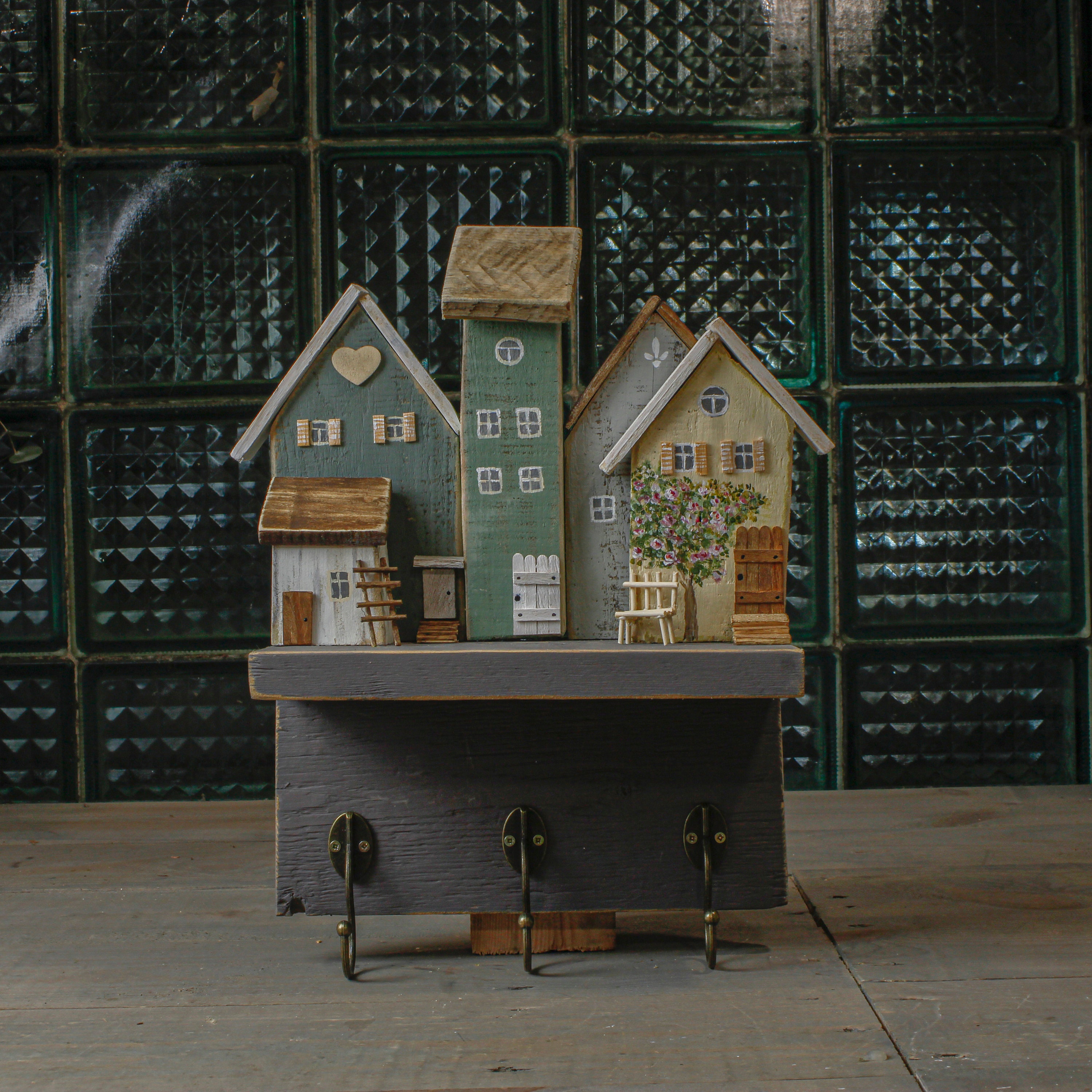 Handmade Wooden Key Holder Wall Mounted Coat Rack Hooks - Etsy