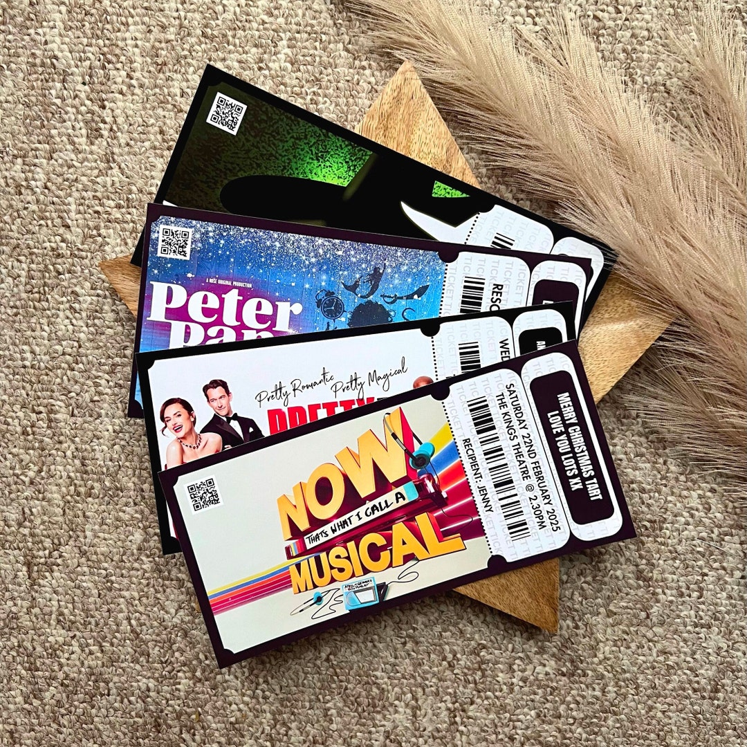 Personalized Event Ticket: Broadway Musical Souvenir - Etsy