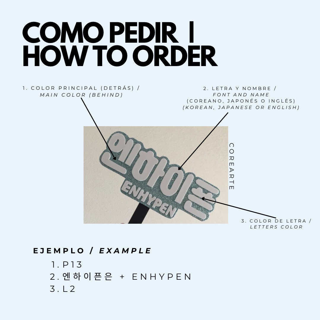 Kpop Custom Mini-hand Banner Enhypen, Ateez, TXT, Stray Kids, IVE ...