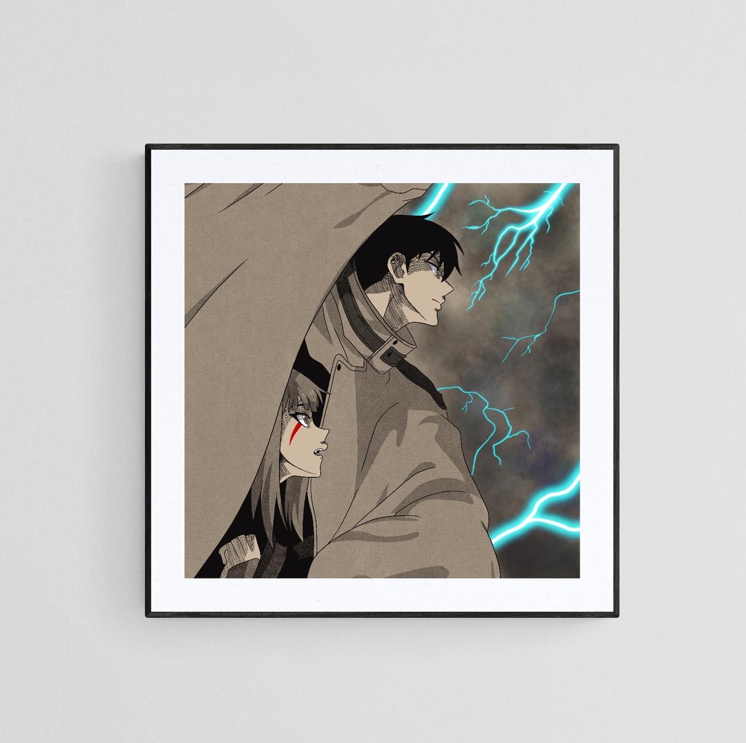 259. Sung Jinwoo & Esil - Solo Leveling fine Art Giclée Print Inspired ...