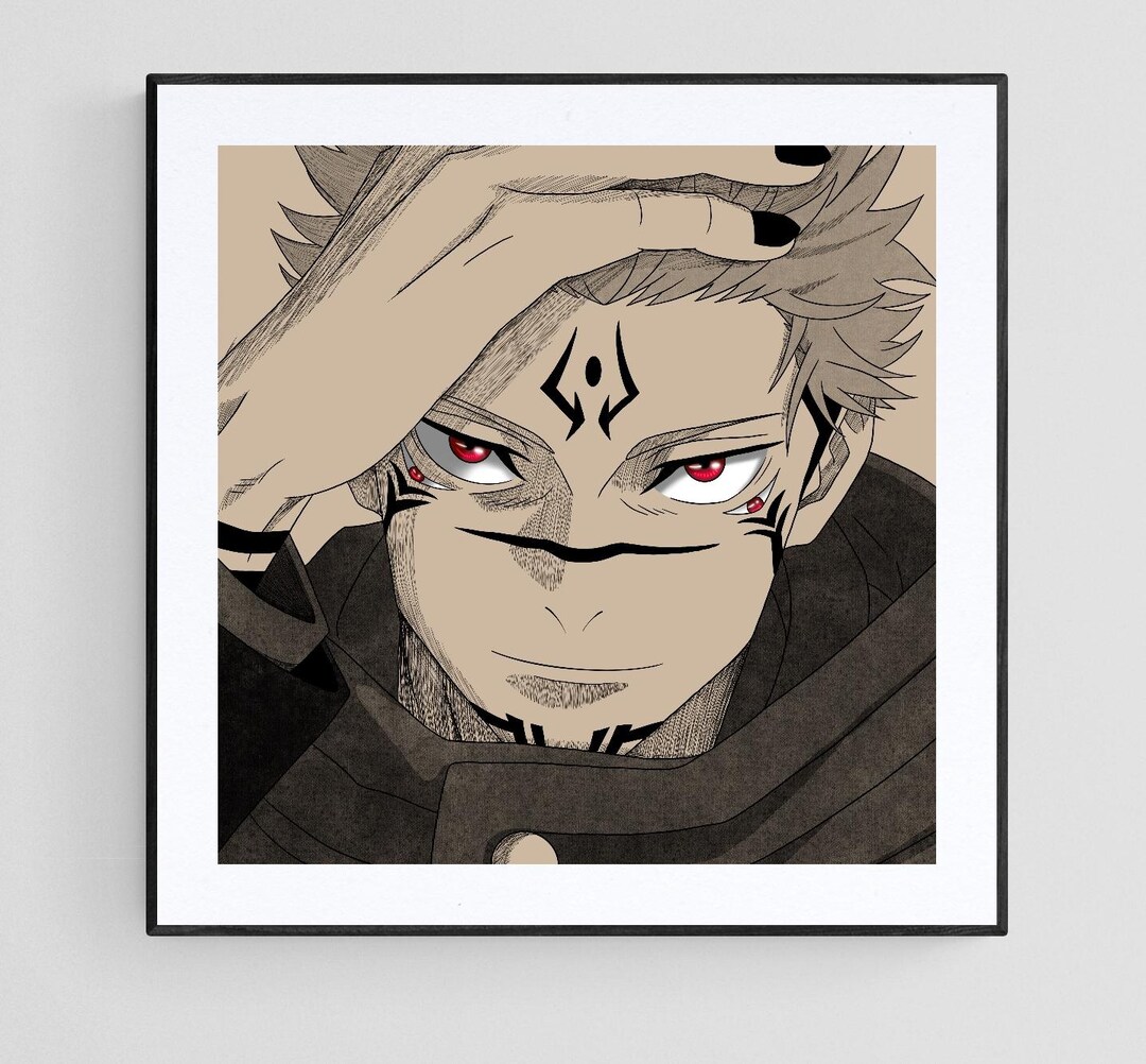 198. Sukuna - Jujutsu Kaisen fine Art Giclée Print Inspired by Anime - Etsy