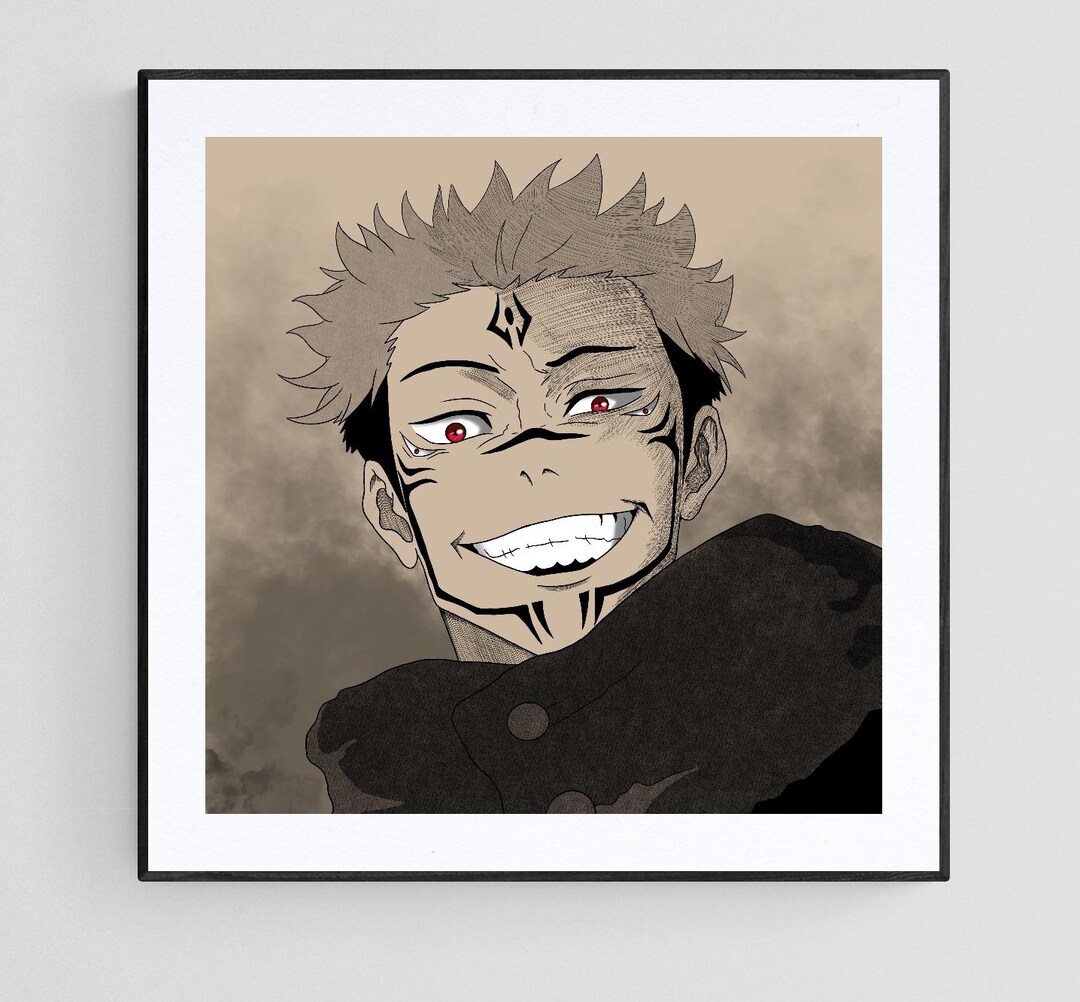 185. Sukuna - Jujutsu Kaisen fine Art Giclée Print Inspired by Anime ...