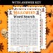 Halloween Word Search Game, Printable Halloween Games, Fun Halloween ...