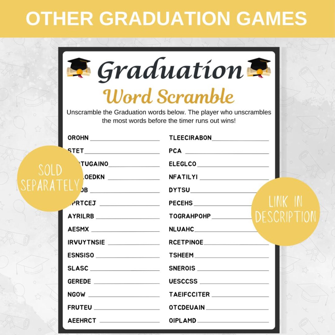 Graduation Trivia Game, Graduation Quiz Game, Printable Grad Party ...